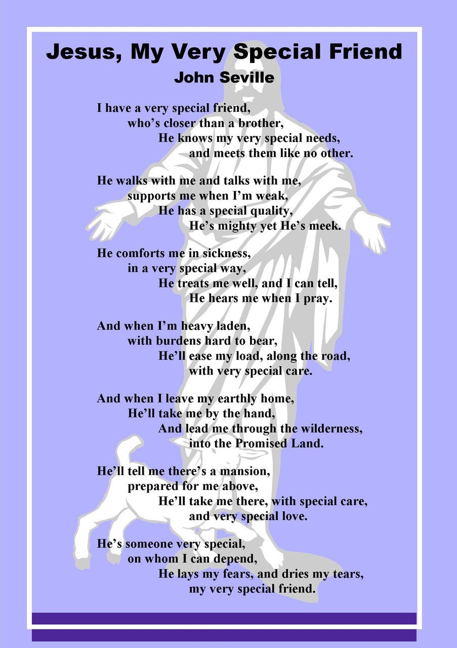 Jesus, My Very Special Friend – The Open Bible Trust