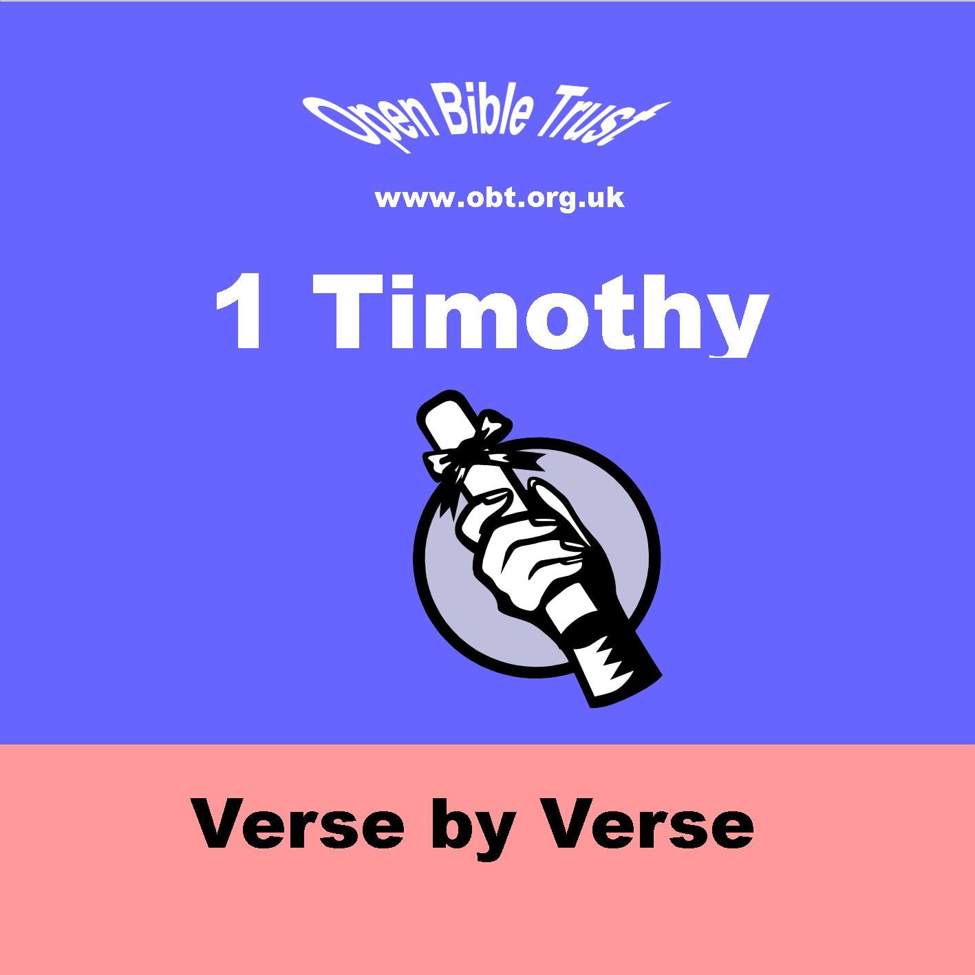 1 Timothy: Verse by Verse – The Open Bible Trust